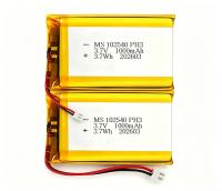 China 102540 1000mAh 3.7V Rechargeable Lithium Polymer Battery for Smart Wearables for sale