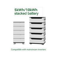 China 51.2V Stacked Energy Storage Battery 100Ah 5kWh LiFePO4 Stackable Battery for sale