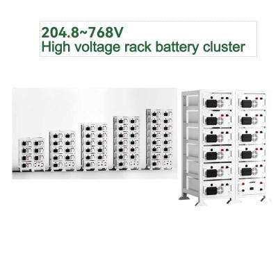 China 20 - 215kWh New Energy Battery Rack Mounted High Voltage Battery Pack for sale