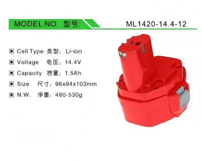 China 14.4V NiMH Power Tool Battery 2000mAh 2600mAh 3000mAh for Electric Drill for sale