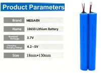 China MEISAEN 5200mAh 3.7V 18650 Lithium Battery Pack Rechargeable for LED Flashlights Speakers for sale