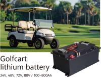 China 24V 48V 72V 80V Sightseeing Car Golf Cart Lithium Battery 100-800Ah for sale