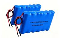 China 3.7V 27000mAh 21700 Lithium Ion Battery Pack 99.9Wh for LED Light Power Bank for sale