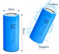 China 3.2V 6Ah 32700 LiFePO4 Cylindrical Battery Cell for E-Bike Electric Scooter Solar for sale