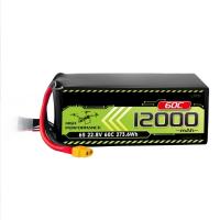 China 22.8V 6S 12000mAh 200A Lipo Battery for Agriculture Drone UAV RC FPV for sale