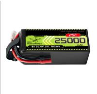 China 8S 30.4V 25000mAh Grade A LiPo Drone Battery Pack 250A Continuous Discharge XT90-S for sale