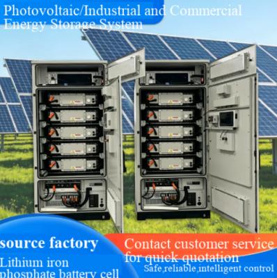 China Industrial Lithium Iron Phosphate Battery Solar PV Energy Storage Cabinet 48V 200Ah for sale