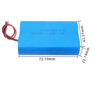 China 7.4V 5000mAh Battery Pack For LED Lights Portable Speakers UN38.3 MSDS for sale