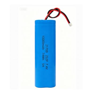 China 7.4V 10000mAh 74Wh 21700 Lithium Ion Battery Pack 2S2P for Portable Devices for sale