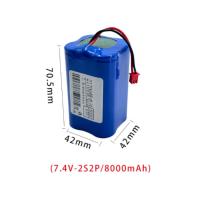 China High Capacity 7.4V 8000mAh 21700 Battery Pack BMS Protected For Outdoor String Lights for sale