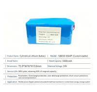 China 24V 3300mAh 18650 NMC Battery Pack 6S4P for E Scooters Power Tools Portable Power Banks for sale