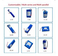 China 3.7V 2000mAh 26350 Lithium Ion Battery Pack for LED Lights Loudspeakers Cash Detectors for sale