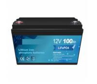 China 12V 100Ah LiFePO4 Lithium Iron Phosphate Battery for Home Solar Storage and Security Systems for sale