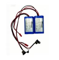 China 7.4V 2600mAh  MS18650-2S1P battery,  3.5A discharge lithium battery with DC plug, LED lights, monitoring devices for sale