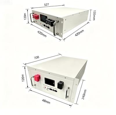 China 48V/51.2V Rack-Mounted LiFePO4 Energy Storage Battery 15kWh for Solar Off-Grid & Hybrid Grid PV System for sale
