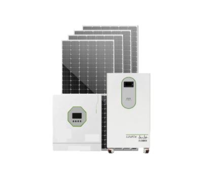 China 5kW Solar Generator Off-Grid Power System, All-in-One PV Inverter Charger with Solar Panels & Home Energy Storage Battery for Household Use for sale