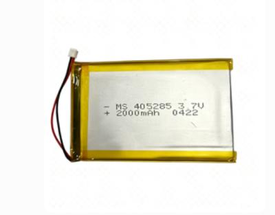 China 405285 3.7V 2000mAh Lithium Polymer LiPo Battery Pack With JST Connector | Rechargeable Replacement Battery for GPS Tracker, Bluetooth Speaker, Portable LED Light, Smart Devices for sale