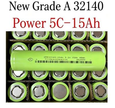 China 32140 LiFePO4 Battery 15Ah 5C High Power with 3000+ Cycles for Electric Motorcycle and Solar System for sale