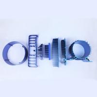 China Round Anodizing Aluminium Heatsink Profile Aluminum Heat Sink Motor Housing Profiles for sale