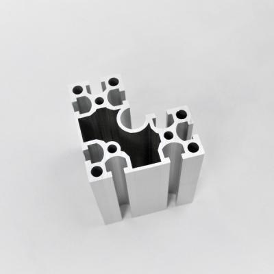 China 6061 6063 T5 Aluminium Alloy Extrusion Profile Silver Black Blue for sale