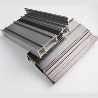 China Anodized Grey Aluminum Window Profiles Sliding Casement Window Aluminium Frame for sale