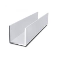 China Aluminum 6063 Extrusion U Shaped Tube Aluminium U Channel Railing Profile for sale