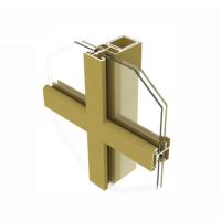 China Anodized Aluminium Profile Facade Post Transom System Aluminum Profile For Curtain Wall for sale