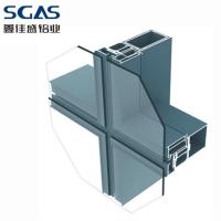 China Silver Black Champagne Aluminum Curtain Wall Profiles structural glazing curtain wall for sale