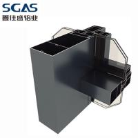 China Silver Black Champagne Aluminum Curtain Wall Profiles structural glazing curtain wall for sale