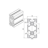 China T Slot Industrial Extrusion Aluminum Profiles 4080 Framing Anodizing for sale