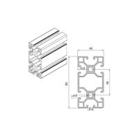 China T Slot Industrial Extrusion Aluminum Profiles 4080 Framing Anodizing for sale