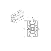 China 50100 Extrusion Aluminum Profiles Silver Mill Finish Or Anodizing National Standard for sale