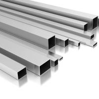 China 6063 T5 Aluminum Square Hollows Mill Finish Seamless Aluminum Tubing for sale