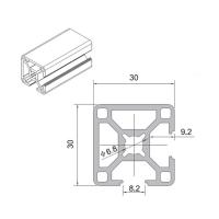 China Black Extrusion Aluminum Profiles 2020 4040 Customized T Slot Aluminum Extrusion for sale