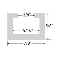 China 3M-6M Extrusion Aluminum Profiles 6063 Aluminium C Profile for sale