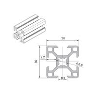 China Black Anodized Industrial Aluminum Frame Extrusion T Slot Aluminum Profile for sale