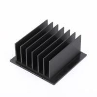China Electrophoresis Extruded Aluminum Heatsink Black Anodized Aluminum Extrusion for sale