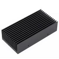 China Anodized Black Extruded Aluminium Heatsink Profile Comb Shape for sale