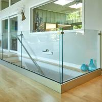 China Deck Outdoor Glass Railing U Channel Aluminum For Balcony Fence for sale