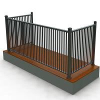 China Handrail Balustrade Glass Railing Aluminum Profile 6063 T5 for sale