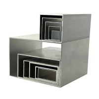 China 6061 T6 Aluminium Square Tubes High Frequency Anodized Aluminum Pipe for sale