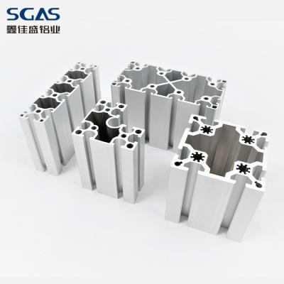 China Custom 6063 T5 Extruded Aluminum Extrusion Silver Anodizing Mill Finish for sale