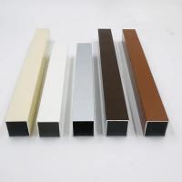 China Hollow Aluminium Square Tubes 6063 T5 Black Silver Seamless Aluminum Tubing for sale