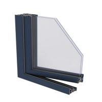 China Thermal Break Window Aluminium Extrusions Triple Glazed Window Aluminum Profile 128 Series for sale