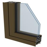 China Thermal Break Window Aluminium Extrusions Triple Glazed Window Aluminum Profile 128 Series for sale