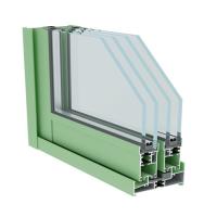 China Custom 6063 Window Frame Extrusion Powder Coating Aluminium Glazing Profile for sale