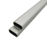 China Anodized Oxidation Aluminum Alloy Tube Telescopic Flat Sided Oval Aluminum Tubing for sale