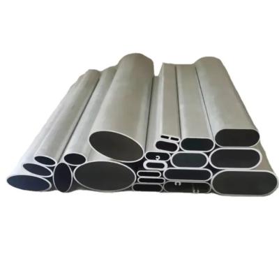 China Anodized Oxidation Aluminum Alloy Tube Telescopic Flat Sided Oval Aluminum Tubing for sale