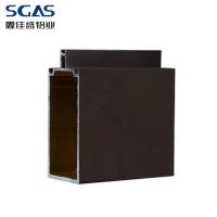 China Upright Aluminum Curtain Wall Profiles Anodizing Aluminium Building Frame for sale