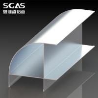 China Cleanroom aluminum extrusion profile for prefabricated houses anodized T aluminum profile for sale